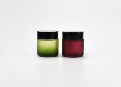 China JG-F51050 50ml flint cylinderic glass jar with lid for medical products, Premium skin care glass packaging supply for sale