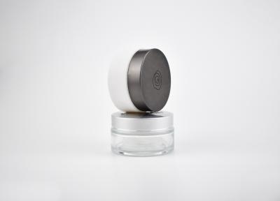 China JG-F04100 100g cylinder heavy glass cosmetic container for facial mask, body cream, skin care glass packaging wholesale for sale