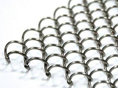 China Decorative Metal Coil Drapery Stainless Steel Aluminum Alloy For Facade Partition for sale