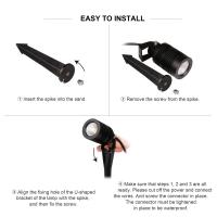China Outdoor LED Garden Spot Light 6W COB LED 3000K 12V Aluminum Body CRI 85 15Degree Beam Angle for sale