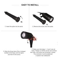 China LED Outdoor Spotlights IP65 14W COB LED DIA63MM 2700K Warm White With Spike Stand for sale