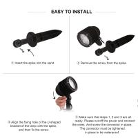 China LED Garden Spot Light 2700k 6500k IP65 Outdoor Adjustable Beam Angle 3MM Tempered Glass Cover for sale
