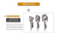 China LED Spotlight Aluminum Lamp IP65 12VDC RGB3in1 IP65 Built-in DMX512 driver Aluminum Body for sale
