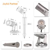 China LED Garden Spot Light Aluminum Housing Waterproof IP65 1W LED With Plastic Spike for sale