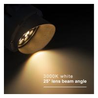 China Round Outdoor RGB LED Spotlights 12W IP65 With Anti-glare Hood High CRI Support DMX512 for sale