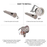 China Outdoor Tree Spot Lights RGB Colorful IP65 Waterproof 9W RGB3in1 LED DC24V 316 Stainless Steel Front Cover for sale