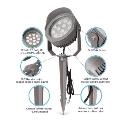 China Outdoor LED Tree Light 12W 24W 36W Built-in DMX512 driver DC24V RGB3in1 Aluminum Lamp Body for sale