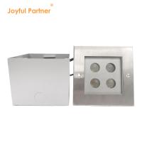 China 12VDC Square Underground Lamp IP67 4W 8W 125*125MM Stainless Steel DMX RGBW4in1 for sale