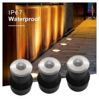 China Mini IP67 Underground Light Waterproof Single Color 3000K Stainless Steel 1W 3W Recessed Mounting for sale