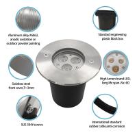 China Inground LED Outdoor Light DIA108MM 3000k Warm White Recessed In Ground IP67 Rated for sale