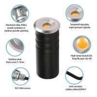 China LED Staircase Step Light Mini IP67 1W CREE XPE LED Single Color 316# Stainless Steel With Aluminum Back Box for sale