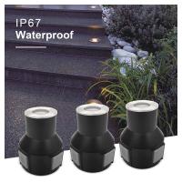 China IP67 Rated LED Ground Buried Light Stainless Steel 316 1W 2W 3W DC24V With Plastic Back Box for sale