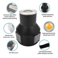China IP67 Rated LED Ground Buried Light Stainless Steel 316 1W 2W 3W DC24V With Plastic Back Box for sale