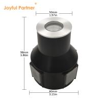 China IP67 Rated LED Ground Buried Light Stainless Steel 316 1W 2W 3W DC24V With Plastic Back Box for sale