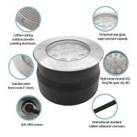 China LED Underground Lamps IP67 Aluminum 12W 24W 36W DIA185MM With Asymmetrical Lens for sale