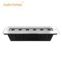 China IP67 Waterproof Linear Inground Light SS Cover Warm White 12W DMX512 Stainless Steel Front Cover for sale