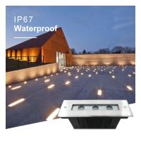China LED in-Ground Light DC24V 3W 6W 3000K #316 SS IP67 Linear Length 195MM +Tempered Glass for sale
