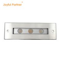 China LED in-Ground Light DC24V 3W 6W 3000K #316 SS IP67 Linear Length 195MM +Tempered Glass for sale