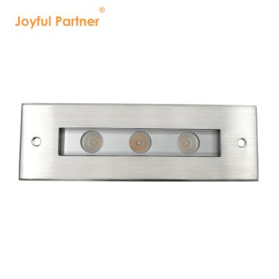 China LED in-Ground Light DC24V 3W 6W 3000K #316 SS IP67 Linear Length 195MM +Tempered Glass for sale