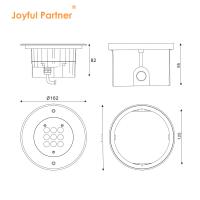 China Waterproof Inground Uplight Aluminum Housing 3500K Warm White DIA162MM 2 Years Warranty for sale