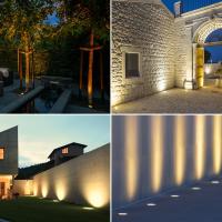 China Waterproof Inground Uplight Aluminum Housing 3500K Warm White DIA162MM 2 Years Warranty for sale