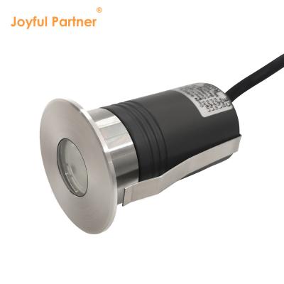 China 3W IP67 Recessed Round Deck Light 316 Stainless Steel Front Cover DIA55MM DC24V for sale