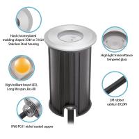 China Waterproof Underwater Lights DC12V 24V 316 Stainless Steel Resin Filled 3W RGB3in1 for sale