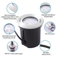 China Swimming Pool Underwater Light 3W 6W Buried IP68 RGB UV Resistance DC24V for sale