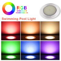 China RGB Swimming Pool Light IP68 DC12V 18W 25W 35W LED DIA230MM SMD2835 324pcs for sale