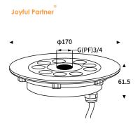 China Colorful LED Fountain Light High Brightness RGB 2700K IP68 LED Underwater Lighting for sale