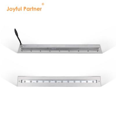 China SS316L Underwater Linear Light Stainless Steel 12*2W IP68 Linear Design RGB RGBW For Waterfall for sale