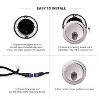 China Outdoor Recessed Wall Light IP65 Waterproof Casting Aluminum Housing LED 3000K For Stairs for sale