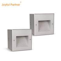 China LED Recessed Wall Light IP65 Waterproof Square DC12V AC220V Voltage Customized Design For Staircase for sale