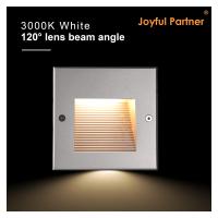 China LED Recessed Wall Light IP65 Waterproof Square DC12V AC220V Voltage Customized Design For Staircase for sale