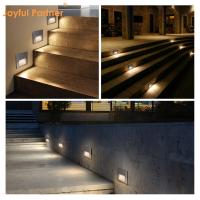 China LED Square Aluminum Recessed Wall Light OSRAM SMD 2835 With Motion Sensor Control for sale