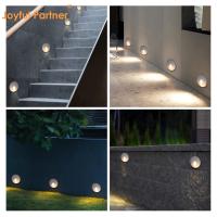 China Recessed Staircase Lighting 12VDC 24VDC Round Shape 1W 2W Custom IP65 Modern Design for sale