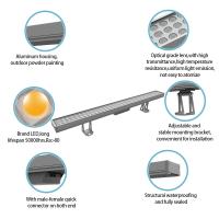 China Facade Wall Washer Light Rectangle Length 1000MM DC24V IP65 Aluminum Housing for sale