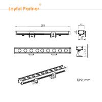 China LED Wall Washer Light DC24V Aluminum Material L500MM Waterproof Wiht CE ROHS Certificaion for sale