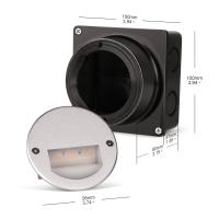 China Aluminum Walkway Lights IP65 OSRAM SMD 2W 3W 2835 Round Cover Square Sleeve For Garden for sale