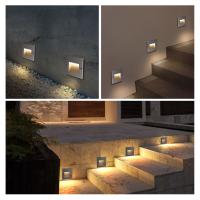 China Square Aluminum Staircase Light 3W DC24V Aluminum Material For Stylish Interiors for sale