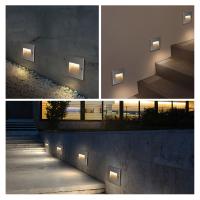 China LED Wall Corner Light AC100~240V Recessed IP65 120*120mm For Corridor for sale