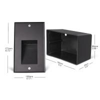 China SMD LED Recessed Wall Light IP65 Ra85 Optical Lens AC100-240V With Switch Control for sale