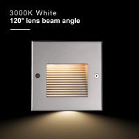 China IP65 DC12V DC24V LED Recessed Wall Light Square Aluminum Osram SMD2835 Size 120*120MM for sale