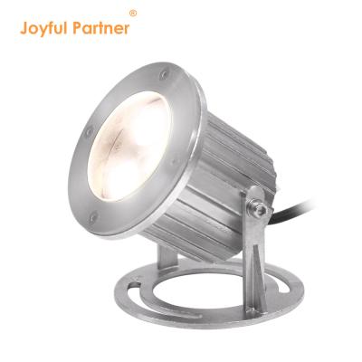 China IP68 RGB LED Underwater Spot Light Stainless Steel 316L DC24V 3*2W LED Warm White With Mounting Base for sale