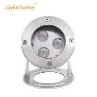 China IP68 RGB LED Underwater Spot Light Stainless Steel 316L DC24V 3*2W LED Warm White With Mounting Base for sale