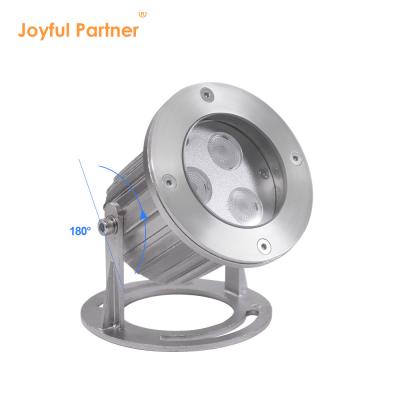 China Submersible Underwater Pond Lights Stainless Steel 316L 3*2W IK Rate 08 2 Meter Cable for sale