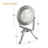 China RGBW LED Underwater Spot Light Stainless Steel 316 DMX512 Control 12V 24 Voltage Multi Color Change for sale
