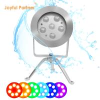 China RGBW LED Underwater Spot Light Stainless Steel 316 DMX512 Control 12V 24 Voltage Multi Color Change for sale
