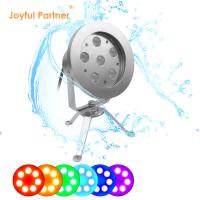 China LED Fountain Lamp 6*2W RGB DMX Stainless Steel316 Body DC12V/24V IP68 For Swimming Pools for sale