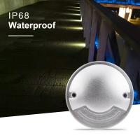 China Recessed Ground Lamp IP67 Ultra-thin 12V 24V 3W OSRAM SMD LED Single Color DIA70MM for sale